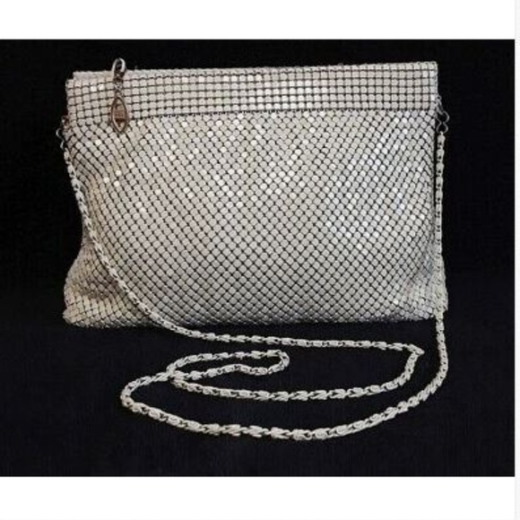 Bags | Vintage Enamel Metal Mesh Flapper Shoulder Purse | Poshmark